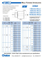 Round Tapered Interlocks – Male | Choice Mold Components